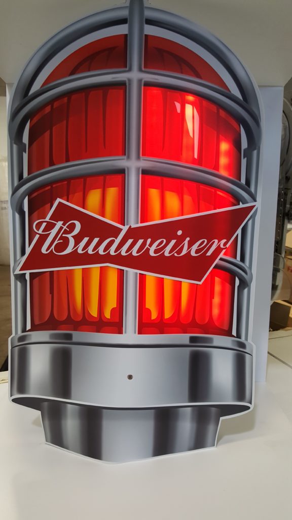 Budweiser Corrugated Pop-Up – Global Imaging